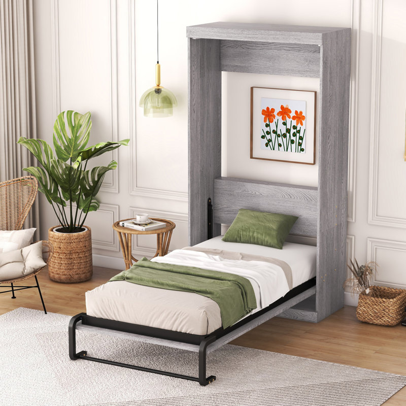 Murphy Bed Can Be Folded Into A Cabinet Latitude Run Size Twin